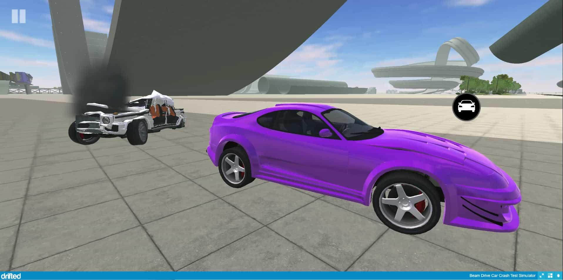 Beam Drive Car Crash Test Simulator - DRIFTED