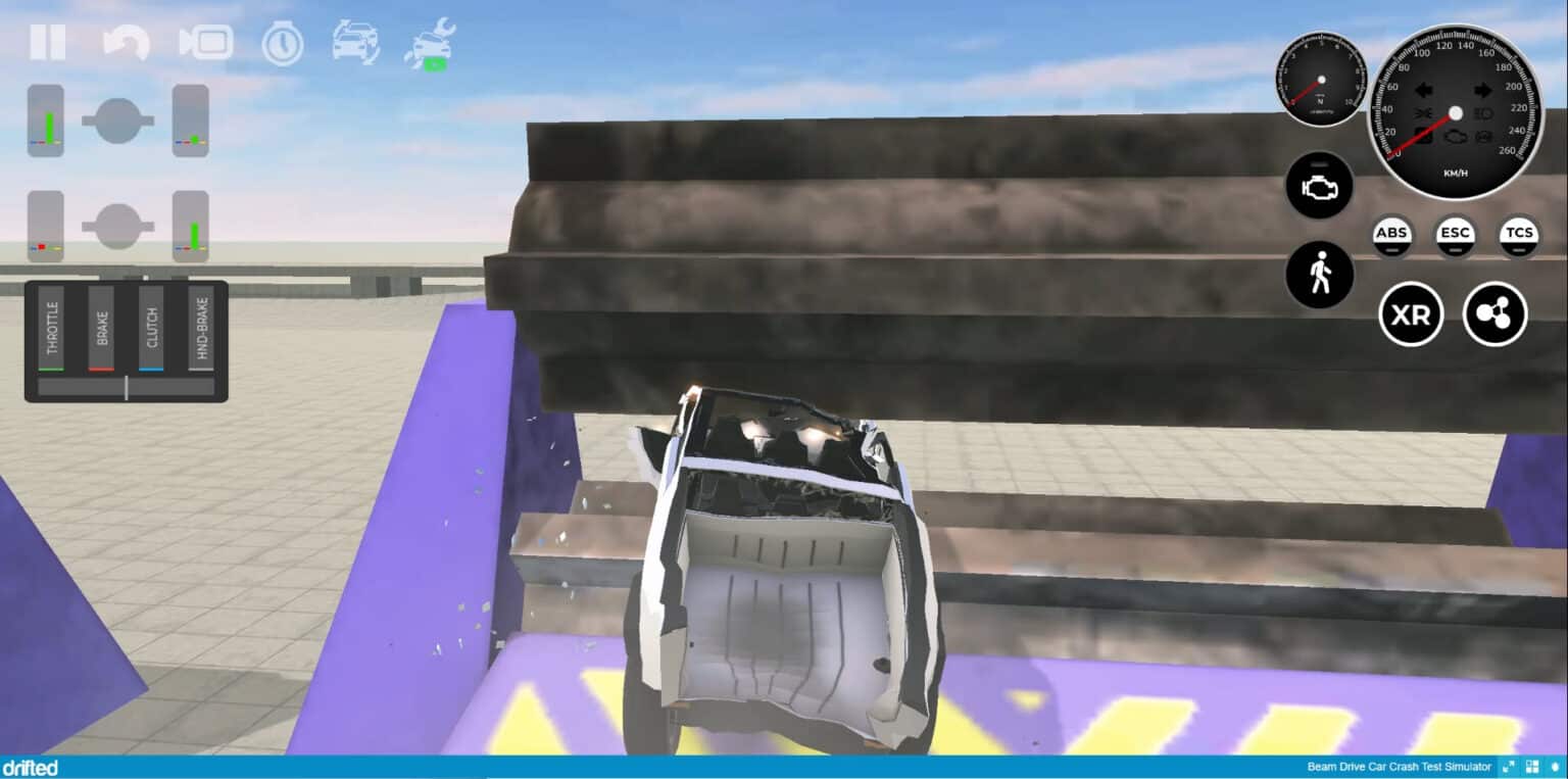 Beam Drive Car Crash Test Simulator - DRIFTED