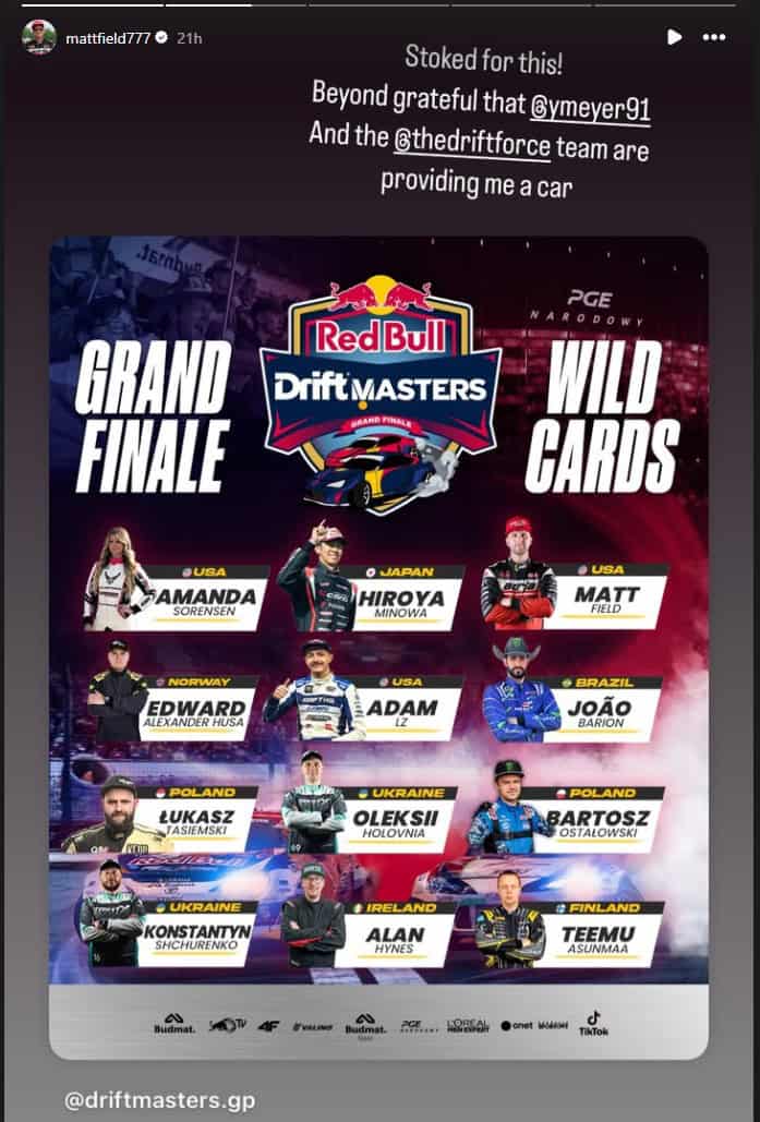 Drift Masters Announces Insane Wildcard Driver List For Upcoming ...