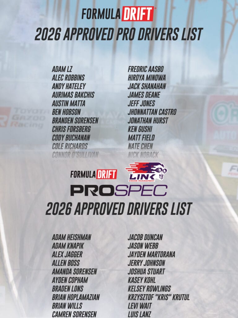 Formula DRIFT 2026 Schedule Adds Three New Venues - DRIFTED