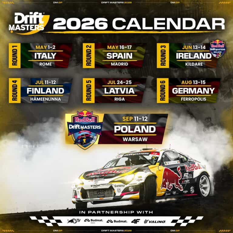 Drift Masters 2026 Calendar - Events & Dates - DRIFTED