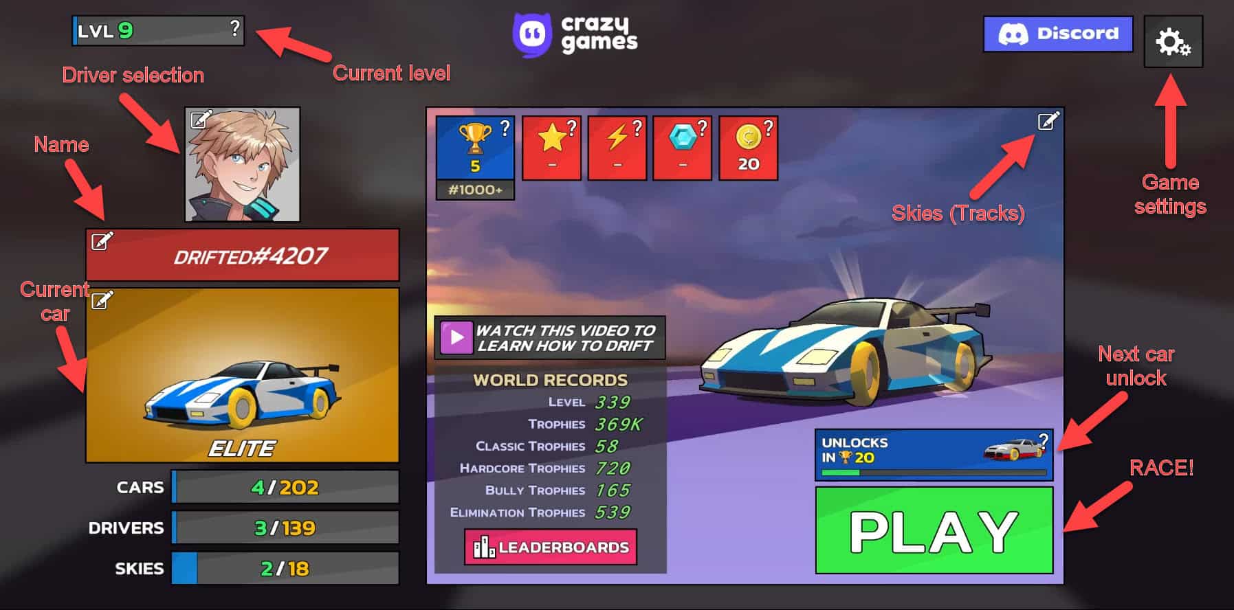 Sky Car Drift - DRIFTED